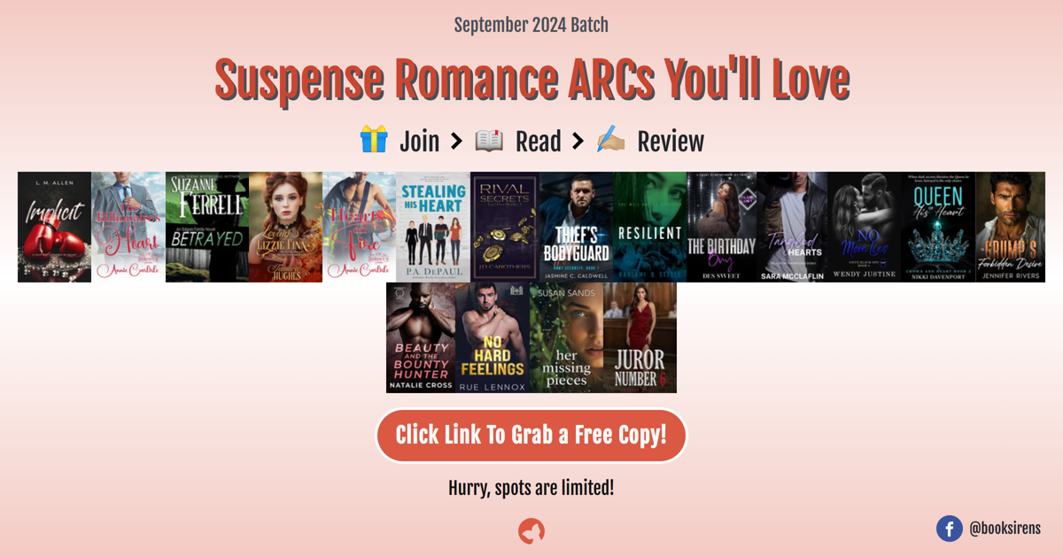 Suspense Romance ARCs You'll Love